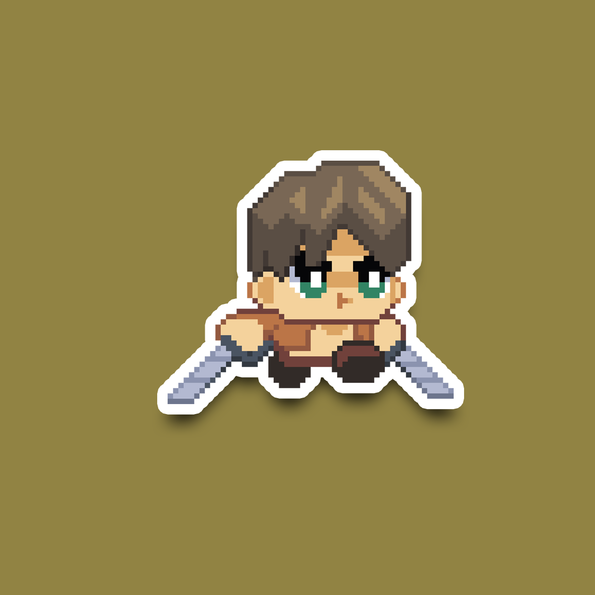Chibi Eren Sticker - Kilowatt Games
