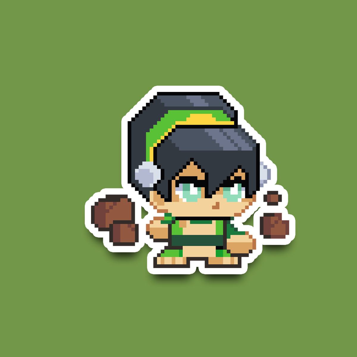 Chibi Toph Sticker - Kilowatt Games